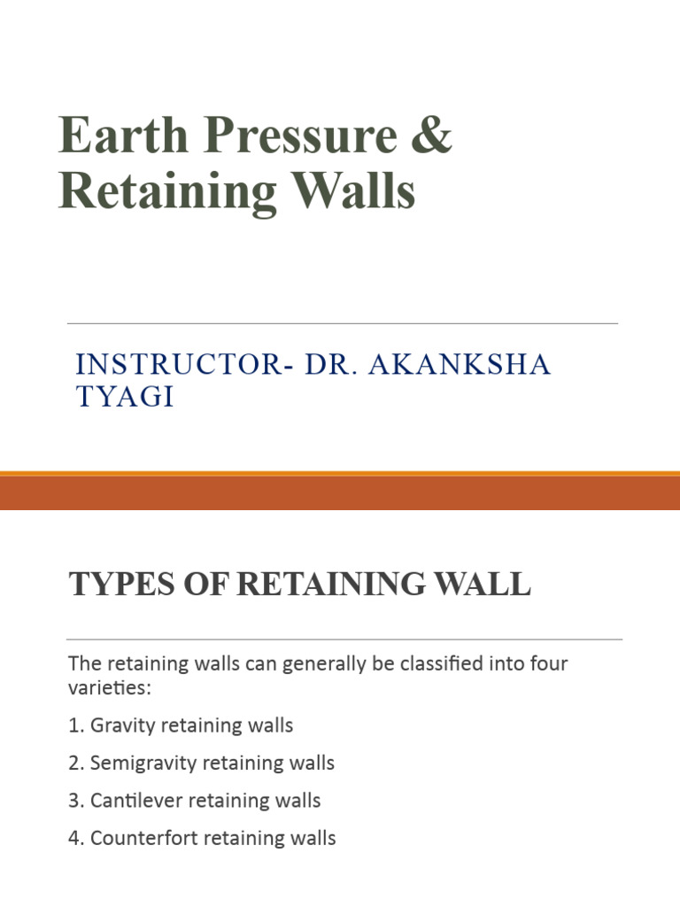 Earth Pressure & Retaining Walls-3 | Download Free PDF | Physical ...