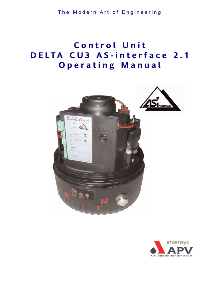 DELTA CU3 AS-Interface Manual | PDF | Valve | Mechanical Engineering