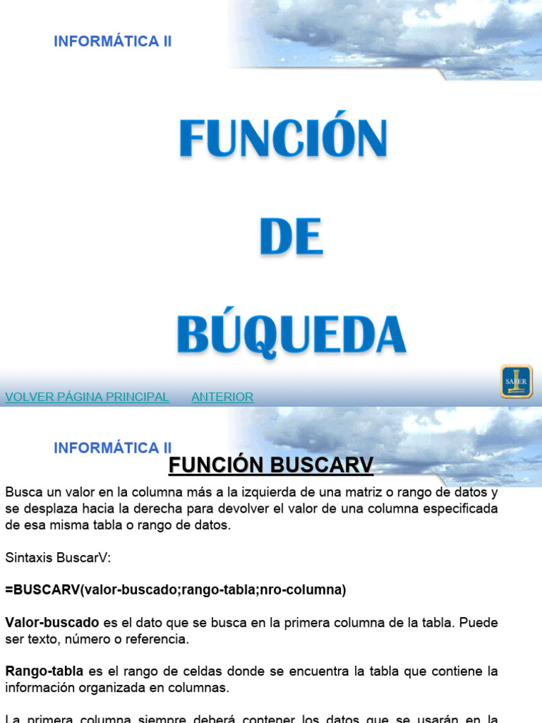 Funciones de Busqueda | PDF