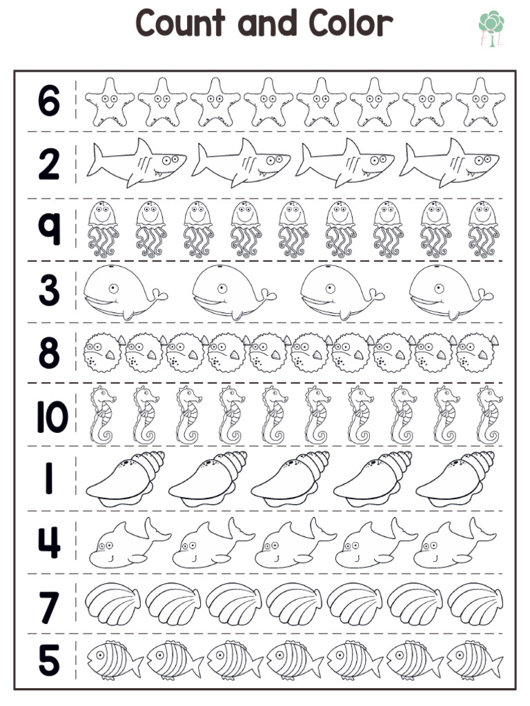 Count and Color Activity Guide | PDF
