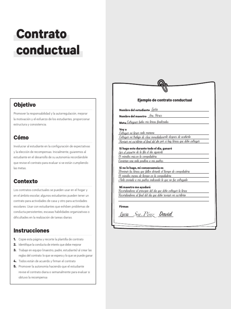 Contrato Conductal | PDF | Cognición | Conceptos psicologicos