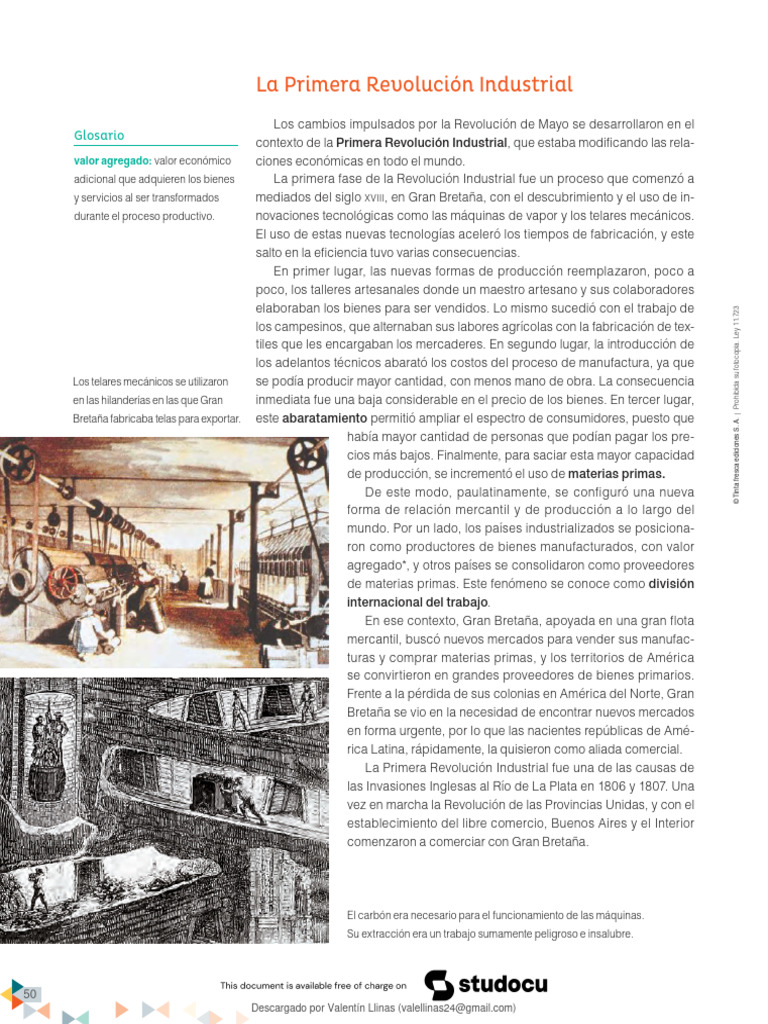 Manual 4to Alcobre | PDF | Revolución industrial | Bancos