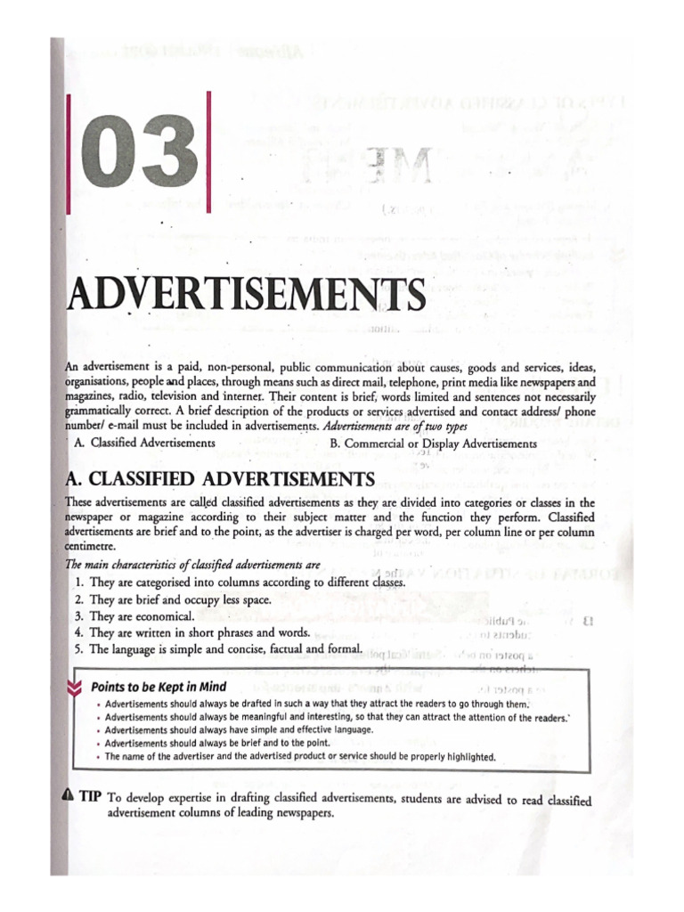 ADVERTISEMENTS | PDF