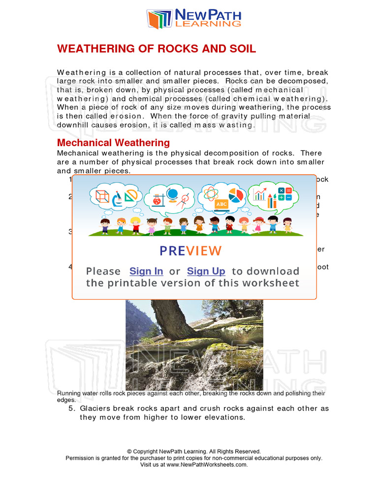 Rock and Soil Weathering Basics | PDF | Soil | Weathering