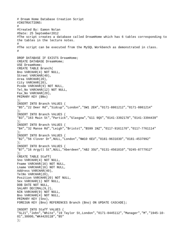 Dreamhome | Download Free PDF | Information Science | Information Technology Management