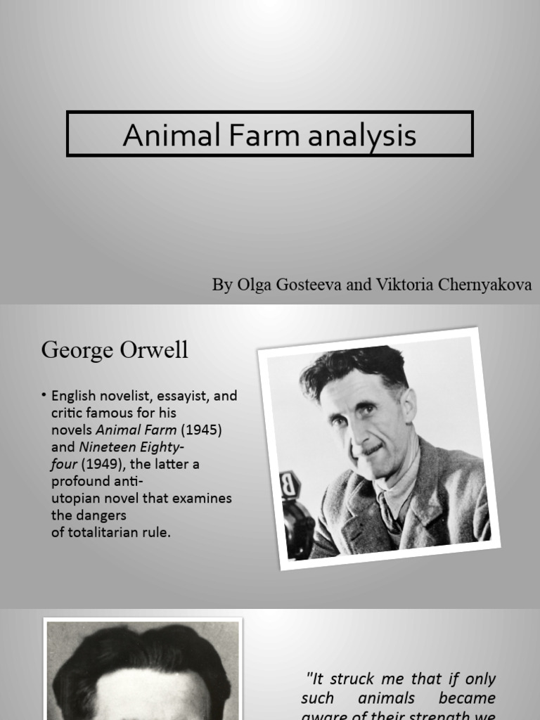 Animal Farm Analysis | PDF | Narration