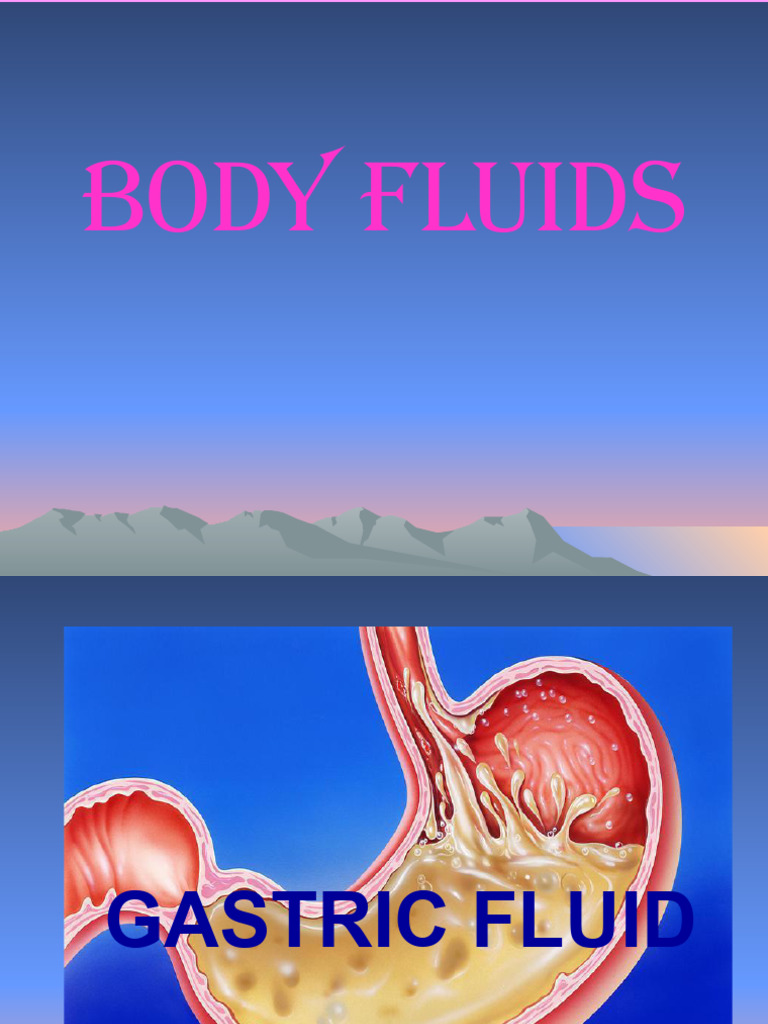 Body Fluids | PDF | Stomach | Semen