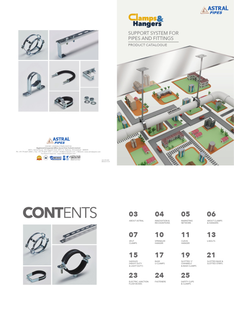 Clamps & Hangers | PDF | Pipe (Fluid Conveyance) | Screw