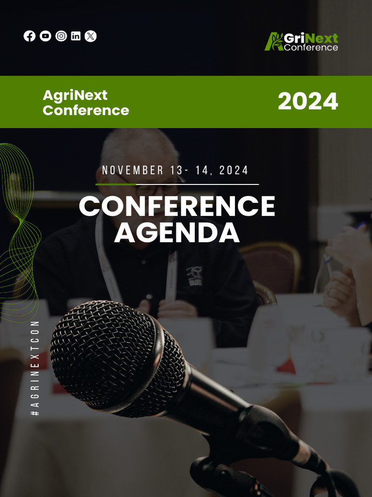 Agrinext Conference Agenda 2024 Pdf Agriculture Technological Change