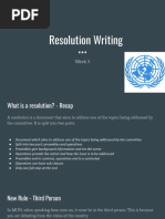 MUN Draft Resolution Guide | PDF | United Nations | International Relations