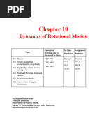 Rotational Dynamics Notes Class 12 | PDF