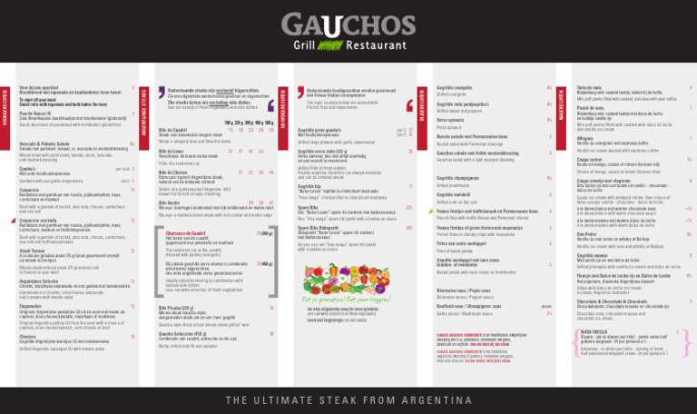 Gauchos Menubord Online 2023 | PDF