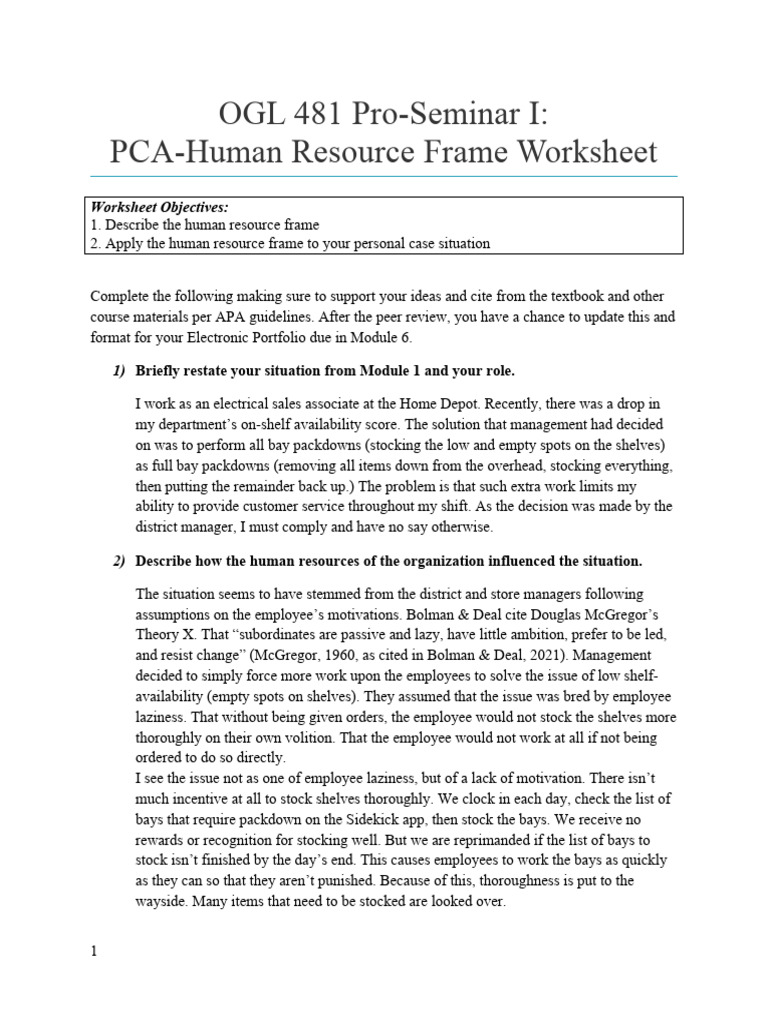3 HR Frame Worksheet Colton Stanley | Download Free PDF | Incentive ...
