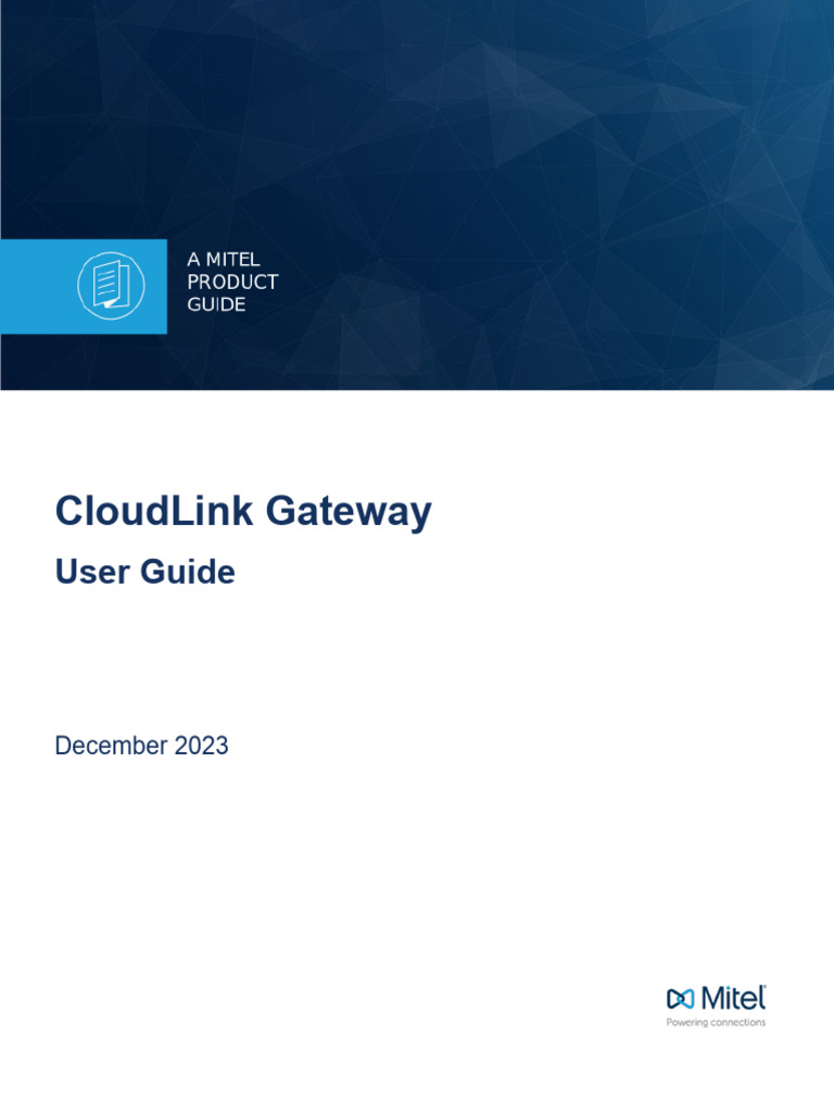 CloudLink Gateway EN | PDF | Port (Computer Networking) | Internet Protocols