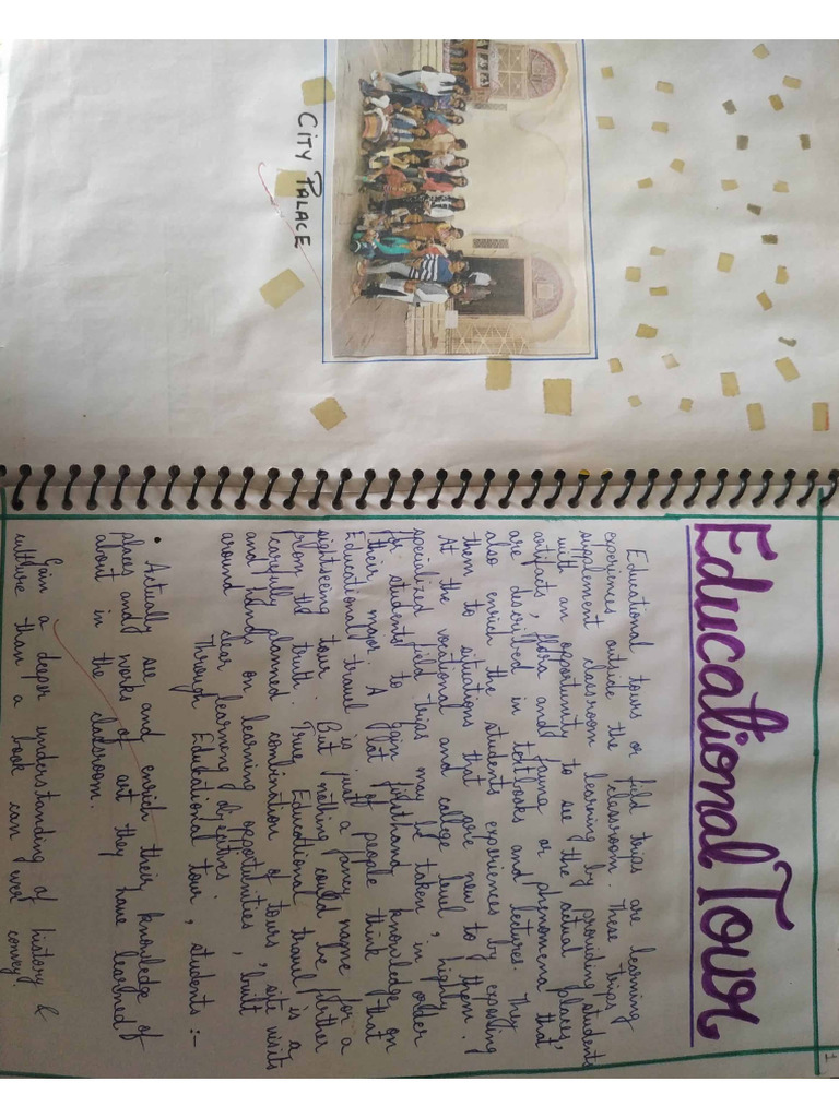 Educational Tour File M.Ed | PDF