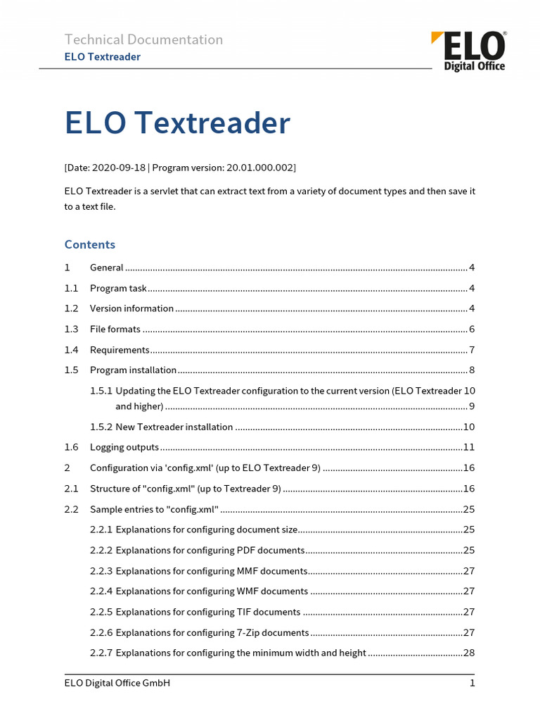 EN ELO Textreader | PDF | Optical Character Recognition | Microsoft Excel