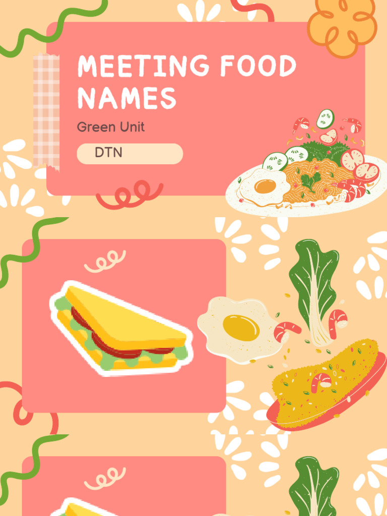 Food Types, Tastes, and Meals Guide | PDF | Cooking, Food & Wine | Wellness