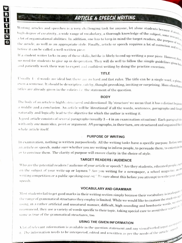 Article Writing | PDF