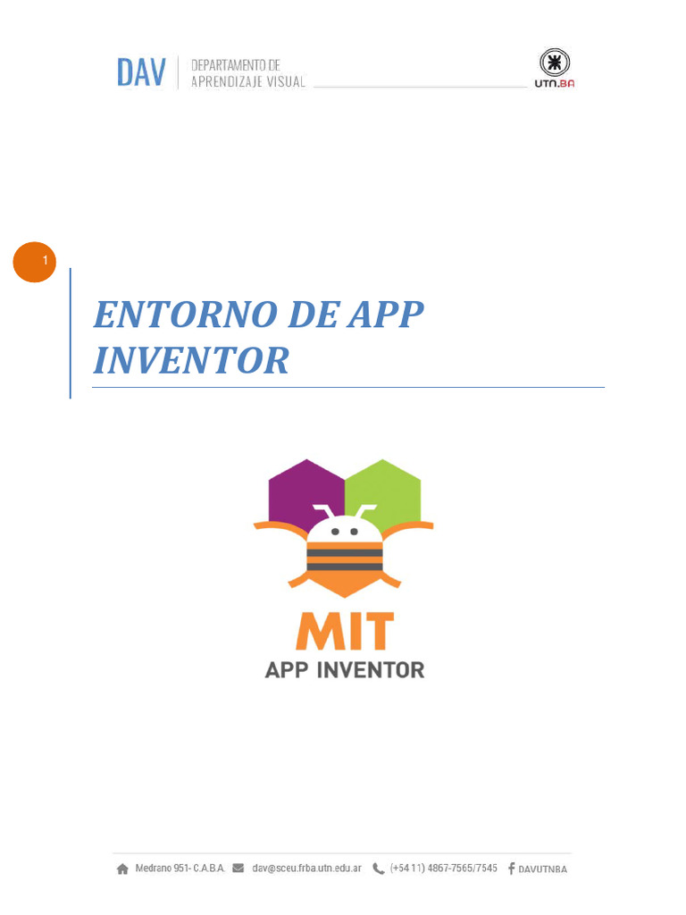 00Entorno de App Inventor | PDF | Aplicación movil | Software de la aplicacion