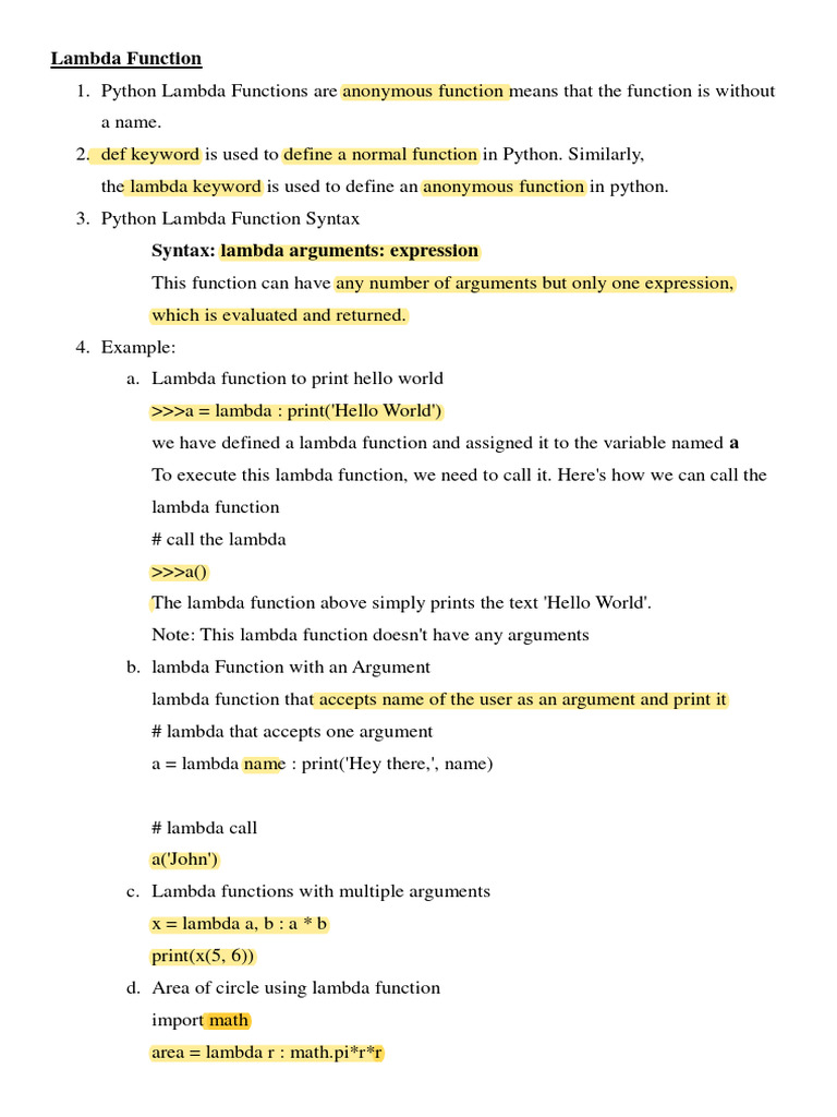 Unit 1 CHP 3 | PDF | Anonymous Function | Parameter (Computer Programming)