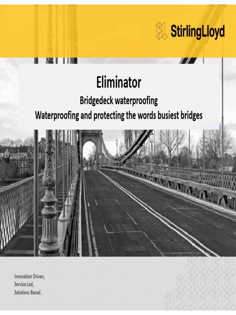 SP010-1-Eliminator Presentation | PDF | Bridge | Materials