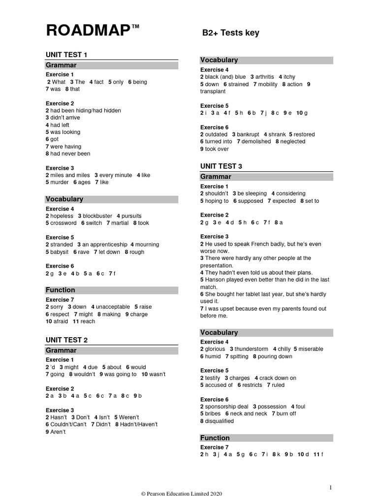 Tests Answer Key Pdf Physical Education