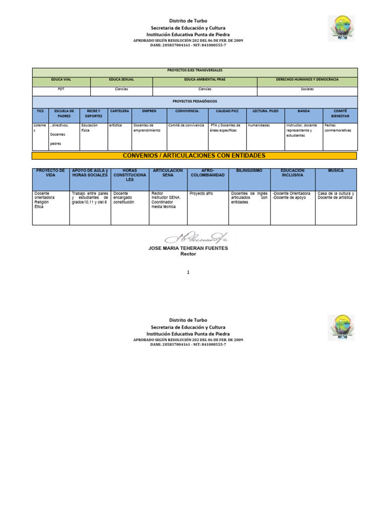 Proyectos Pedagogicos, Transversales y Articulaciones 2024 | PDF | Maestros