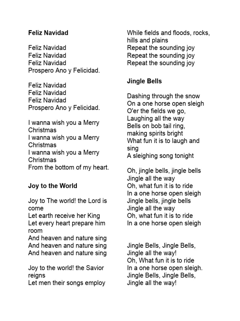Christmas Caroling Song Lyrics | PDF | Christmas | Jesus