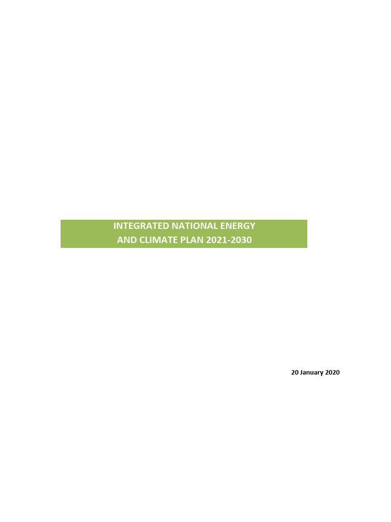 Integrated National Energy and Climate Plan 2021-2030 | Download Free ...
