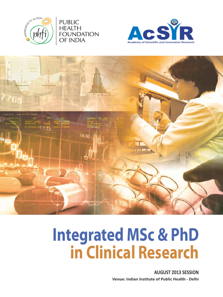 Brochure Clinical Research-2013 14 | PDF | Clinical Trial | Doctor Of ...