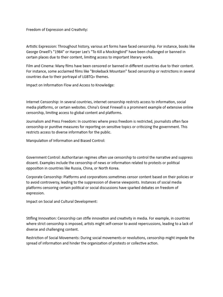 Is It Effective To Censor Parts of The Media | PDF