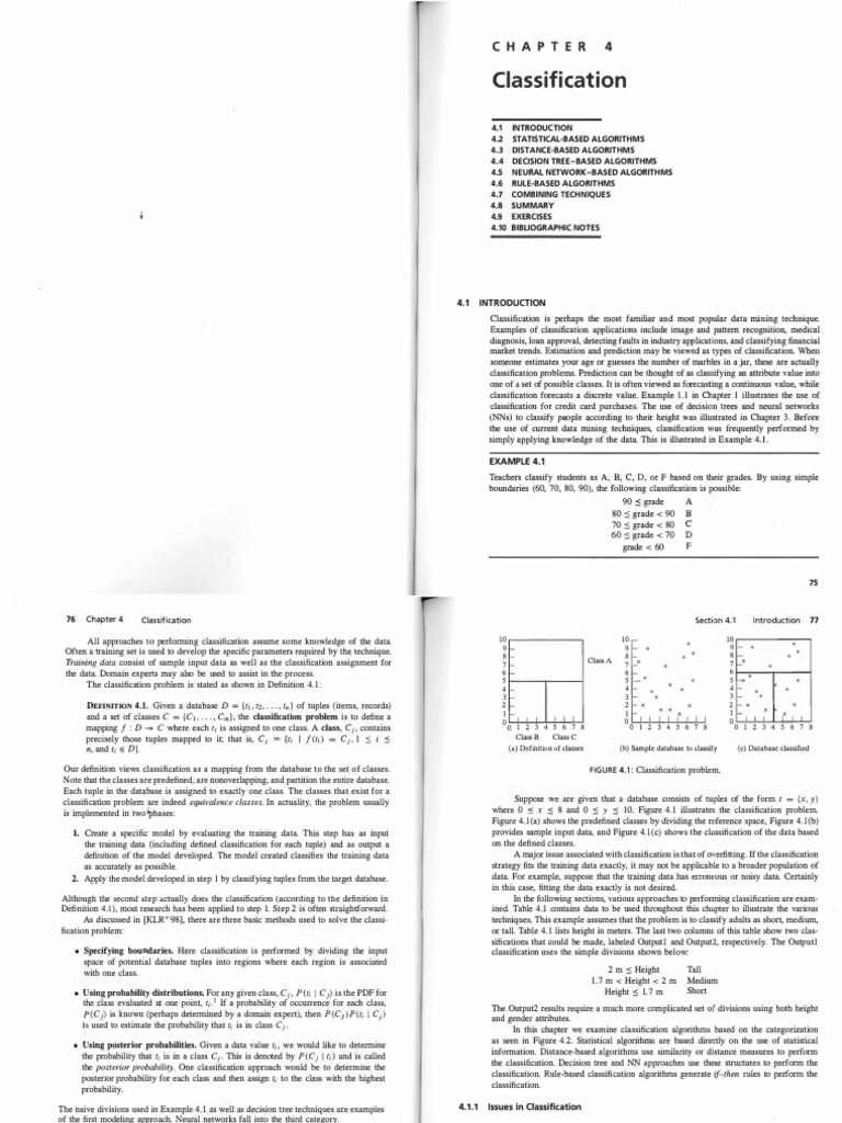 CH 4 CLass | PDF | Statistical Classification | Forecasting