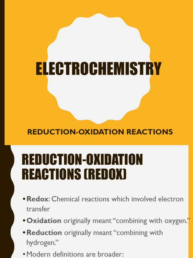 01 - Redox and Oxidation Numbers | PDF | Redox | Ion