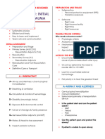 TNCC Trauma Assessment Checklist | PDF | Major Trauma | Breathing