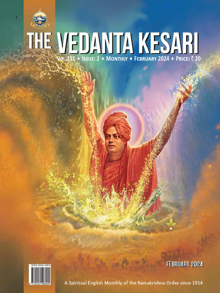 The Vedanta Kesari - February 2024 | PDF | Swami Vivekananda | Nondualism