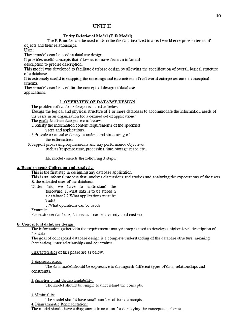 Dbms Notes Unit II | PDF | Databases | Relational Model Dbms Notes Unit II | PDF | Databases | Relational Model
