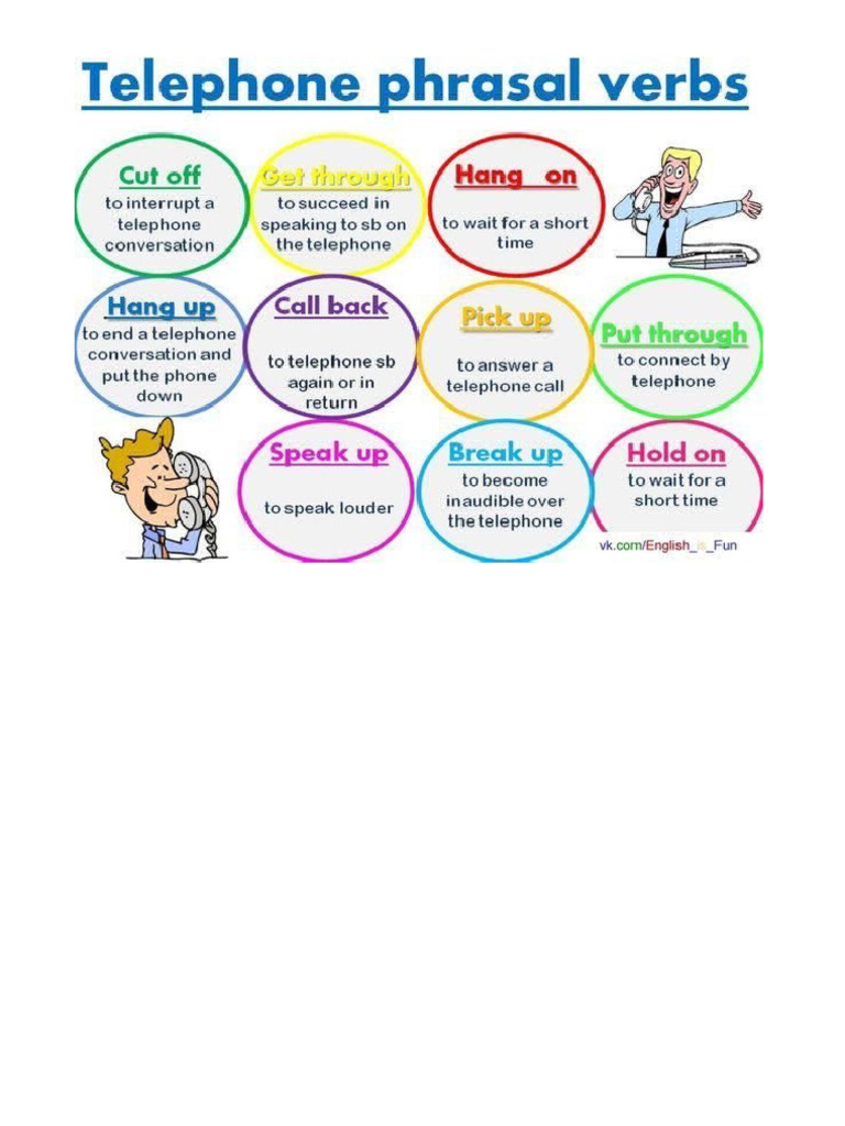 Telephone - Phone - Phrasal Verbs | PDF