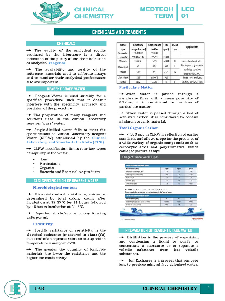 CC - Week 1 (Lec) 2 | Download Free PDF | Reagent | Chemical Substances