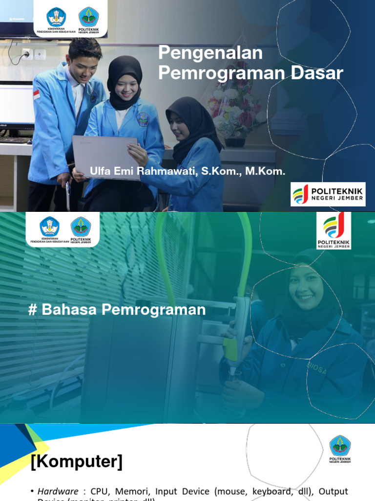 1. Pengenalan Bahasa Pemrograman | PDF
