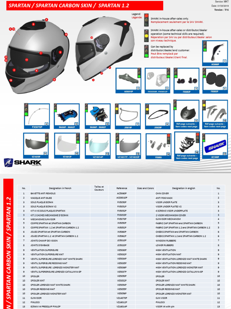 Spartan Fiche Technique Technical Sheet 9 | PDF
