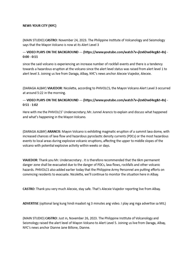 Script | PDF | Volcano | Petrology