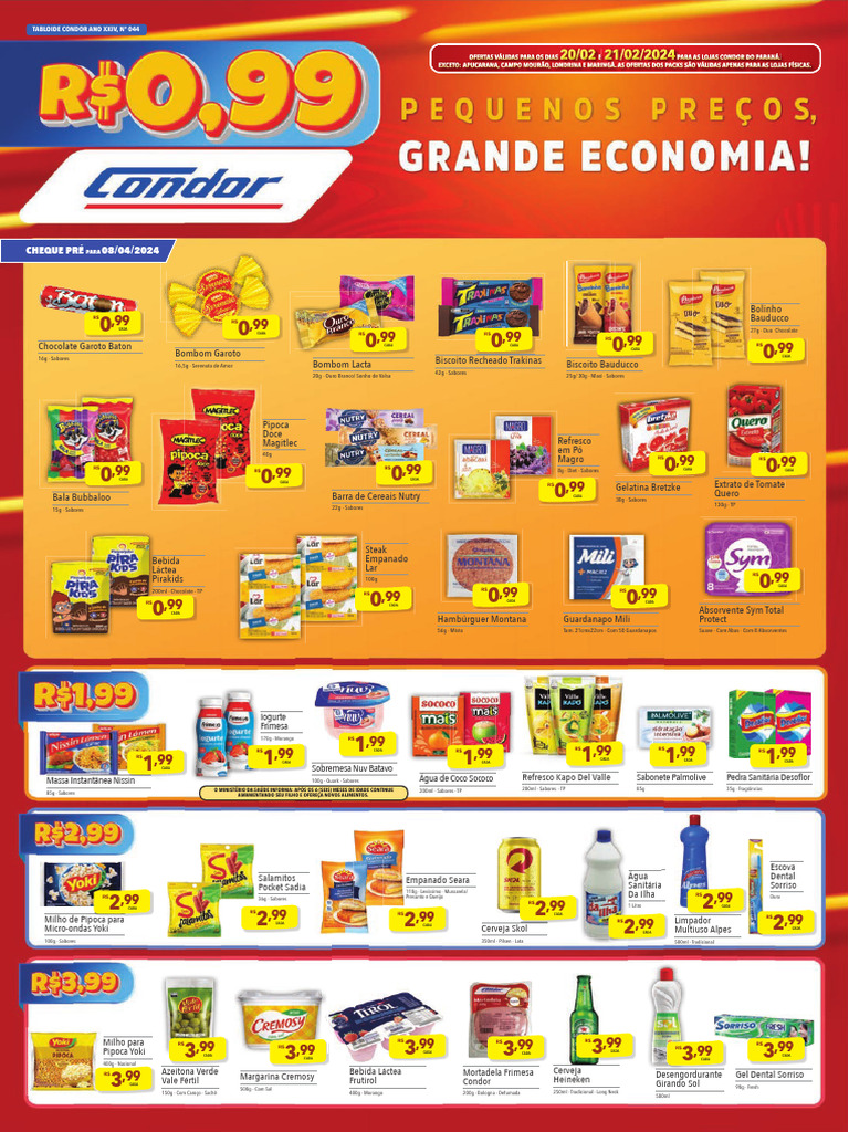 Ofertas Condor Paraná: 20 a 21/02/2024 | PDF | Indústria alimentícia ...