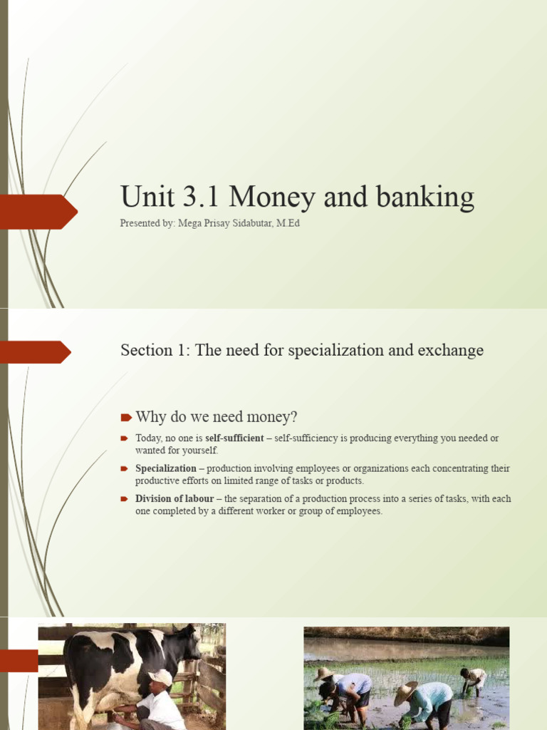 Unit 3.1 Money and Finance | PDF | Stocks | Money