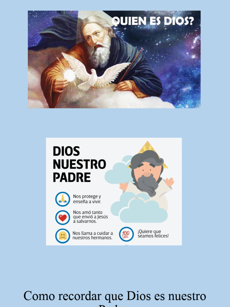 Catequesis Quien Es Dios para Niños | PDF | Religión y espiritualidad