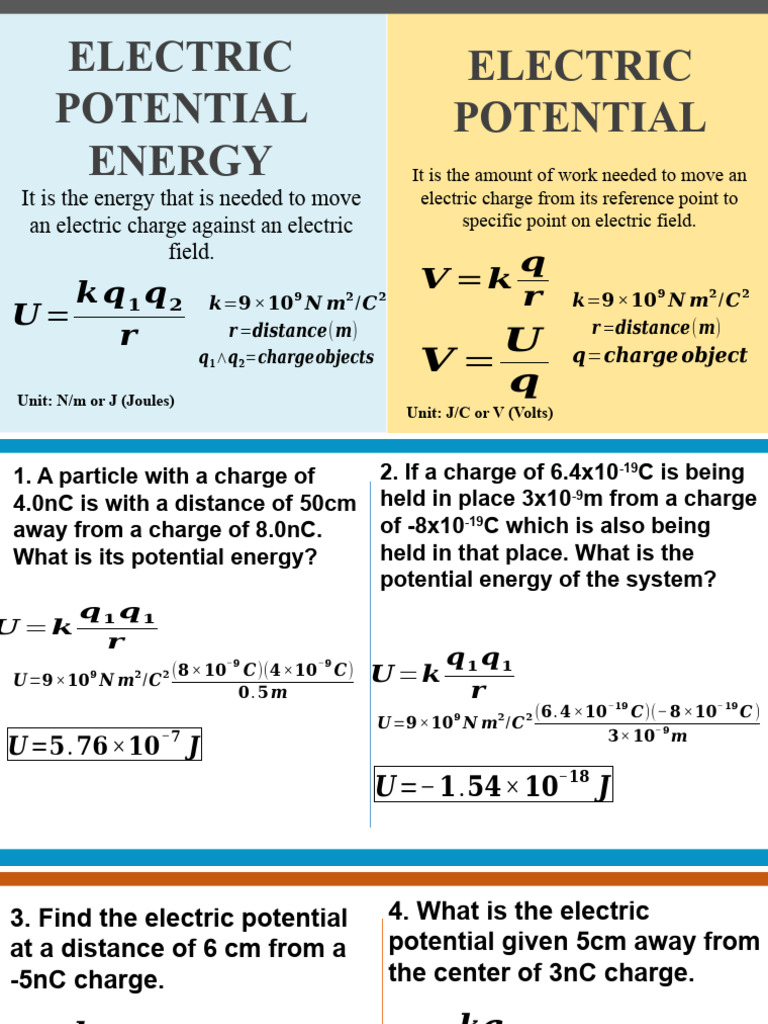 Electric Potential v2 | PDF | Physics | Theoretical Physics