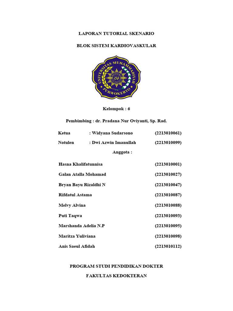 Laporan Tutorial Skenario 1 Kelompok 6 | PDF