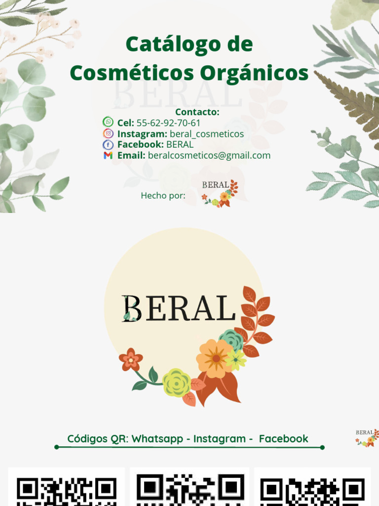 BERAL Catálogo-1 | Descargar gratis PDF | Piel | Pelo