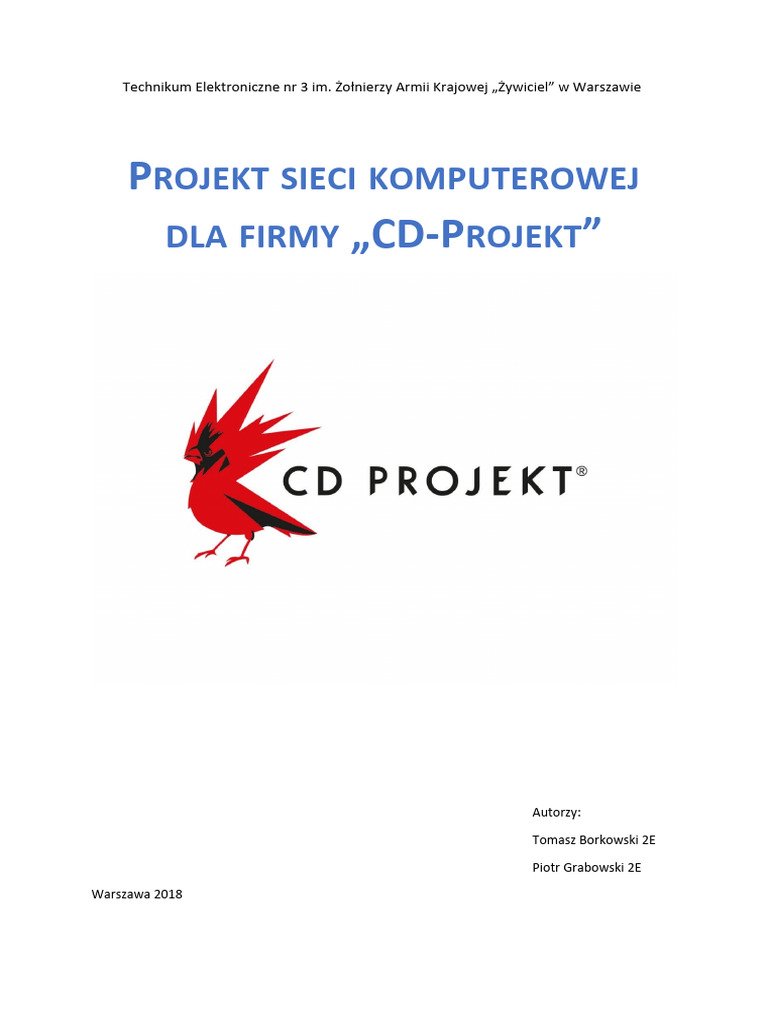 Projekt Sieci Komputerowej Dla Firmy | PDF