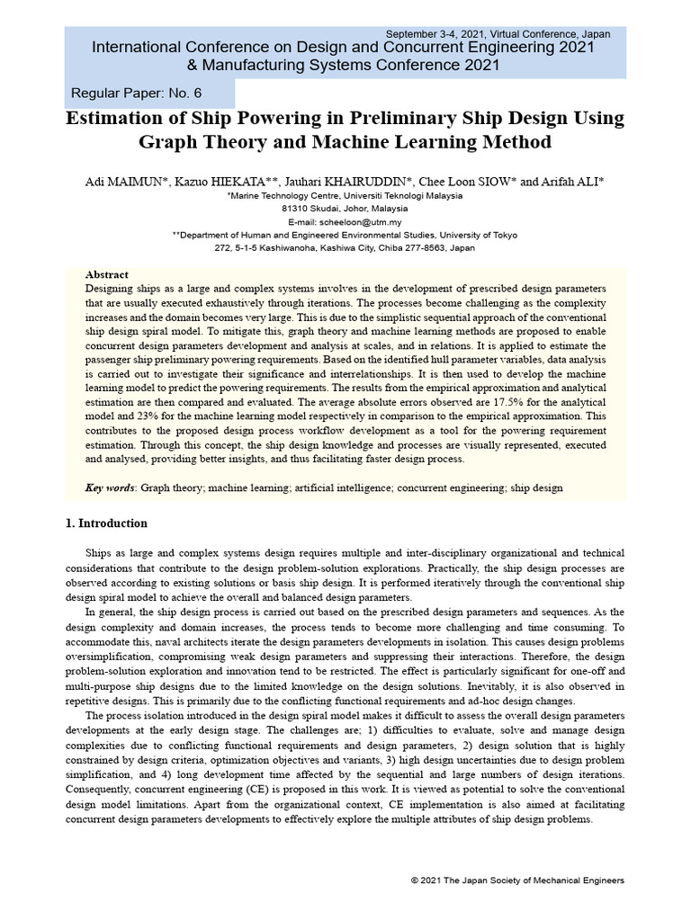 JSME iDECONMS 2021 Paper 6 | PDF | Machine Learning | Applied Mathematics