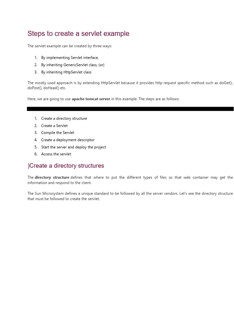 Servlet Creation Steps1 | Download Free PDF | Computing | Software